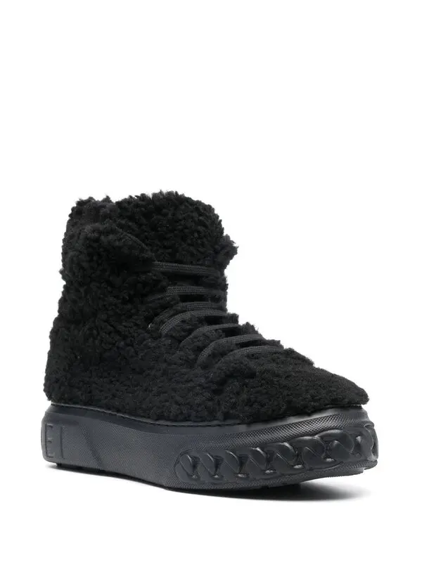 Casadei Ecosheep Lace-up Combat Boots