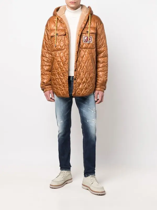 Dsquared2 Logo-patch Quilted Jacket