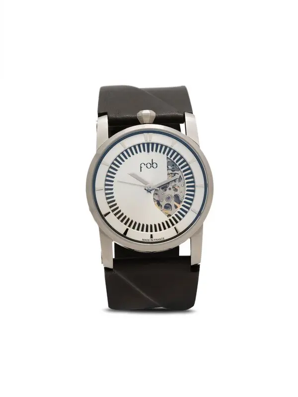 FOB PARIS R413 Oblivion 40mm Strap Watch - Silver