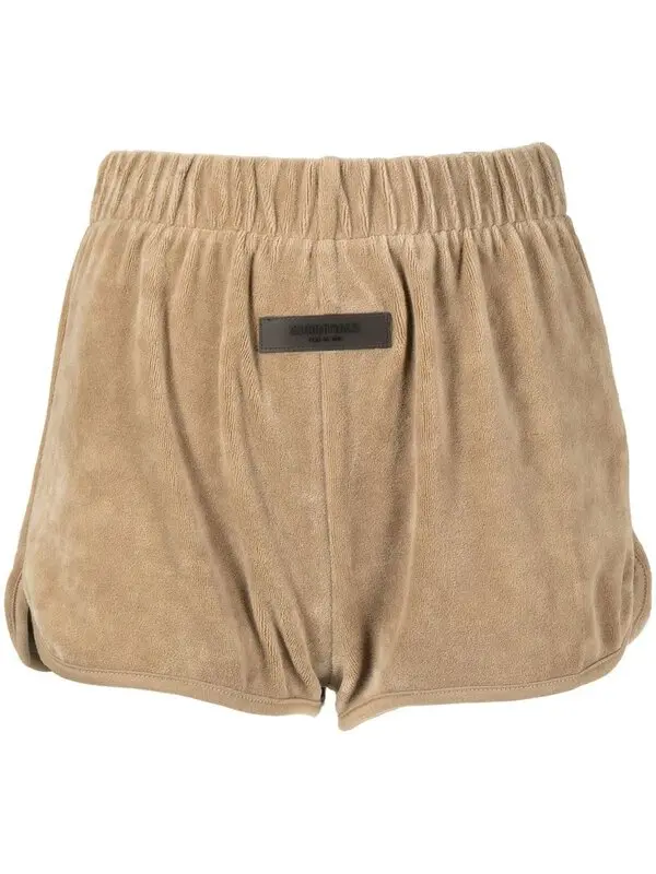 Fear Of God Velvet Effect Logo Tag Shorts