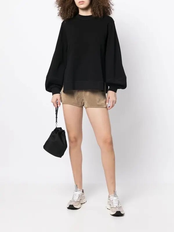 Fear Of God Velvet Effect Logo Tag Shorts