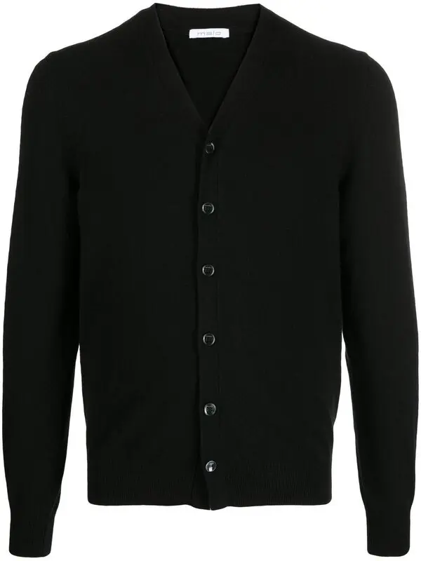 Malo V-neck Button-down Knit Cardigan