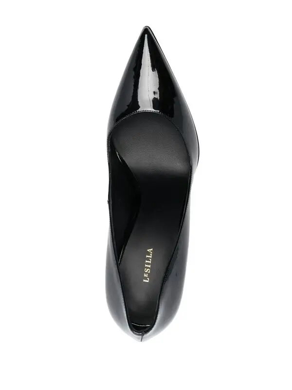 LE SILLA 140mm Uma Patent-leather Platform Pumps - Black