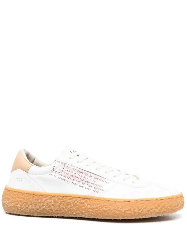 PURAAI Slogan-print Low-top Sneakers