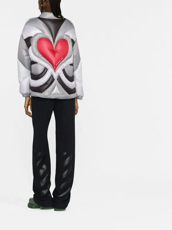 Khrisjoy Puff Heart Jacket - Grey