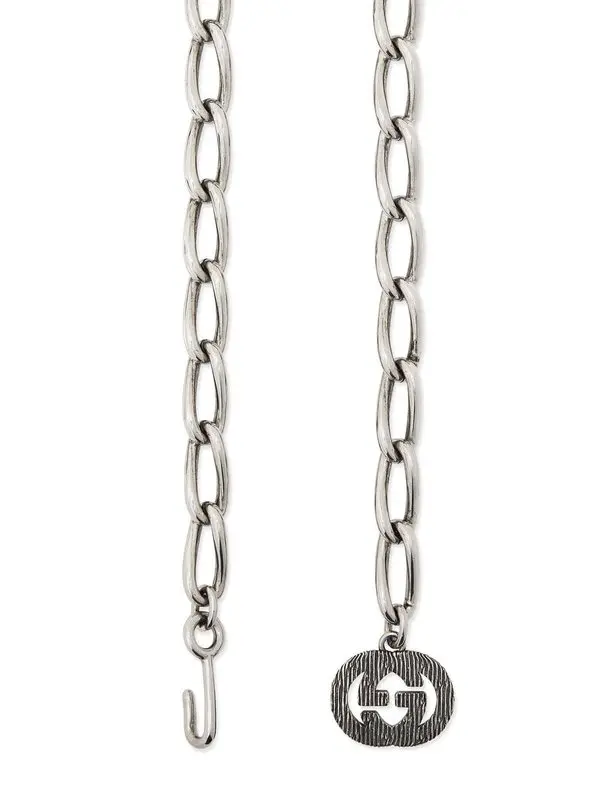 Gucci Interlocking G Chain Belt - Silver | Editorialist display picture 3