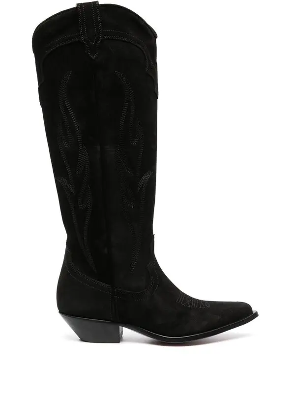 SONORA 40mm Western Boots - Black