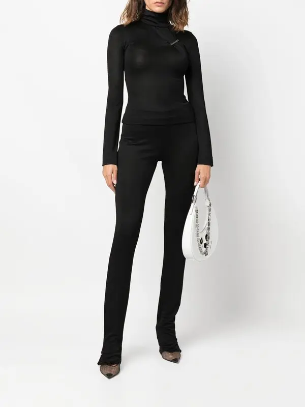 1017 Alyx 9sm Gathered Long Sleeve Top - Black