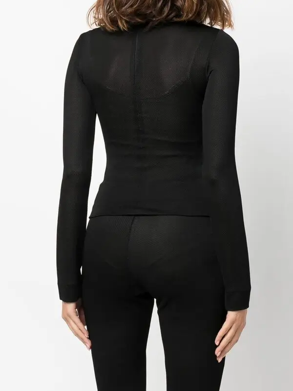 1017 Alyx 9sm Gathered Long Sleeve Top - Black