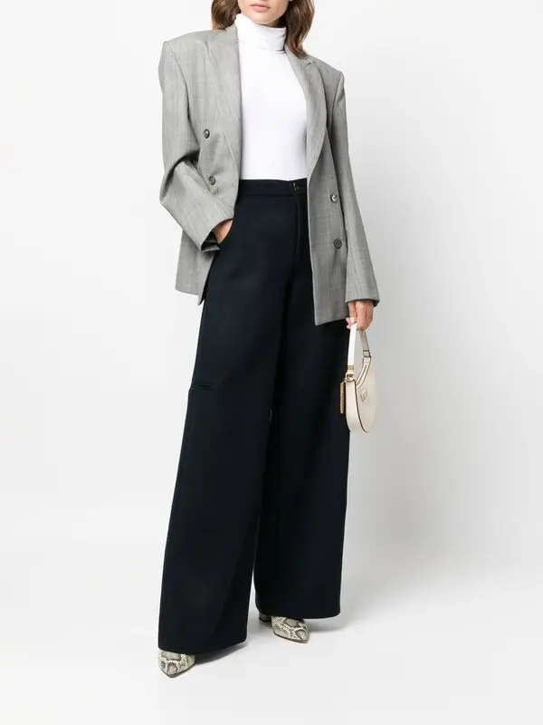 AERON Wide-leg Wool Trousers