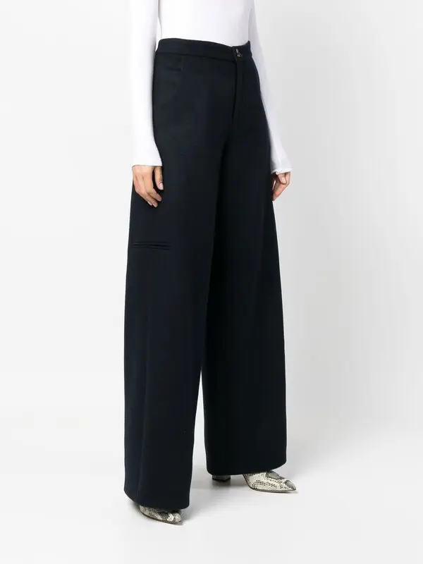 AERON Wide-leg Wool Trousers