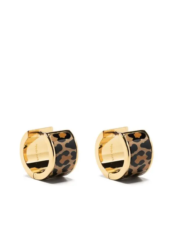 Kate Spade New York Leopard-print Mini-hoops