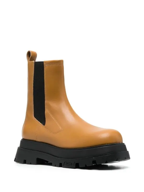 Ash Leather Ankle Boots - Brown