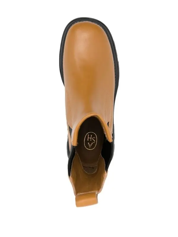 Ash Leather Ankle Boots - Brown