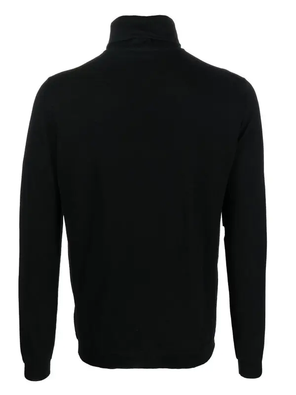 GOES BOTANICAL High-neck Knit Jumper - Black