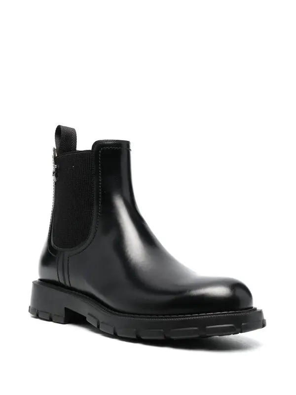 FERRAGAMO Iago Leather Chelsea Boots