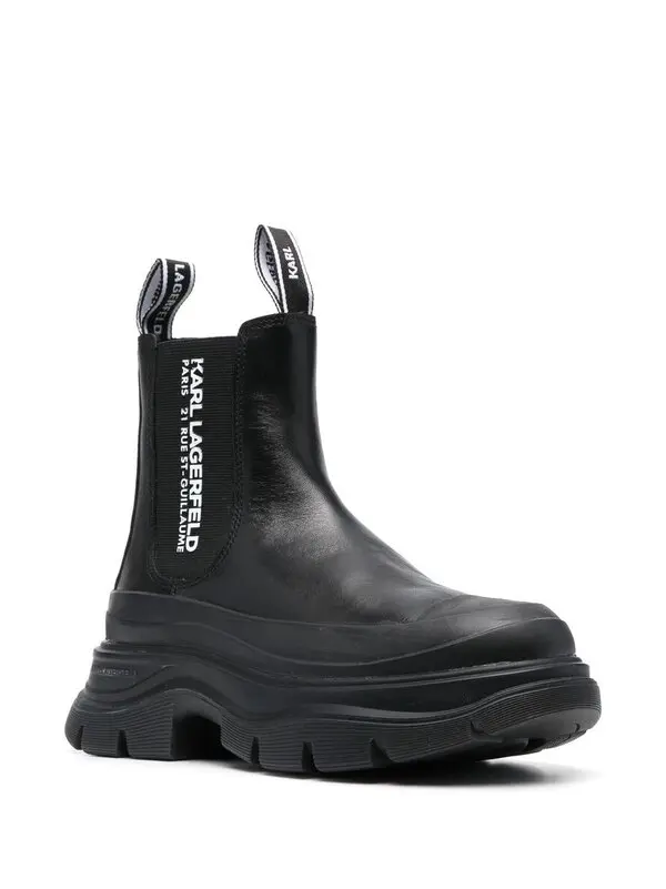 Karl Lagerfeld Logo-print Chelsea Boots