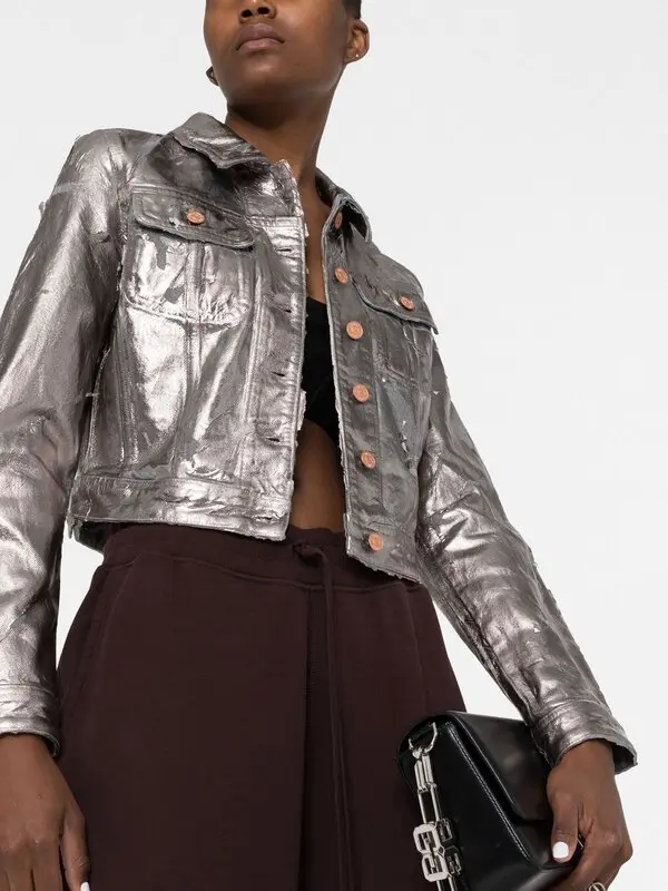 DIESEL® Cropped Metallic Jacket