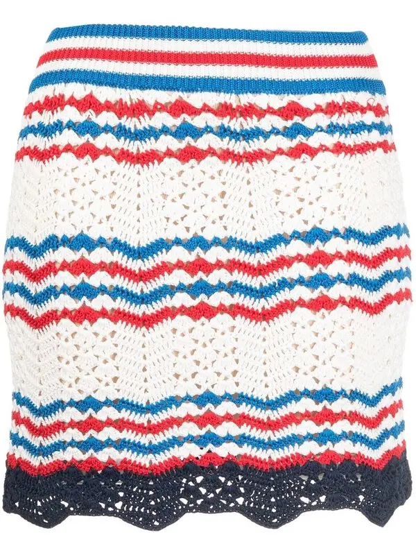 Casablanca Crochet Mini Skirt