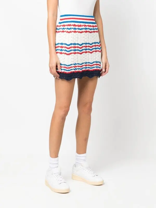 Casablanca Crochet Mini Skirt