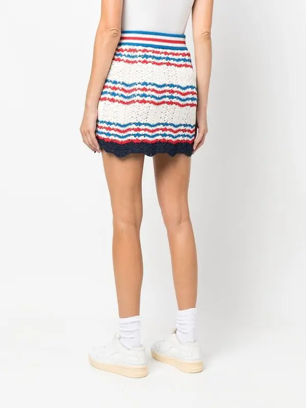 Casablanca Crochet Mini Skirt