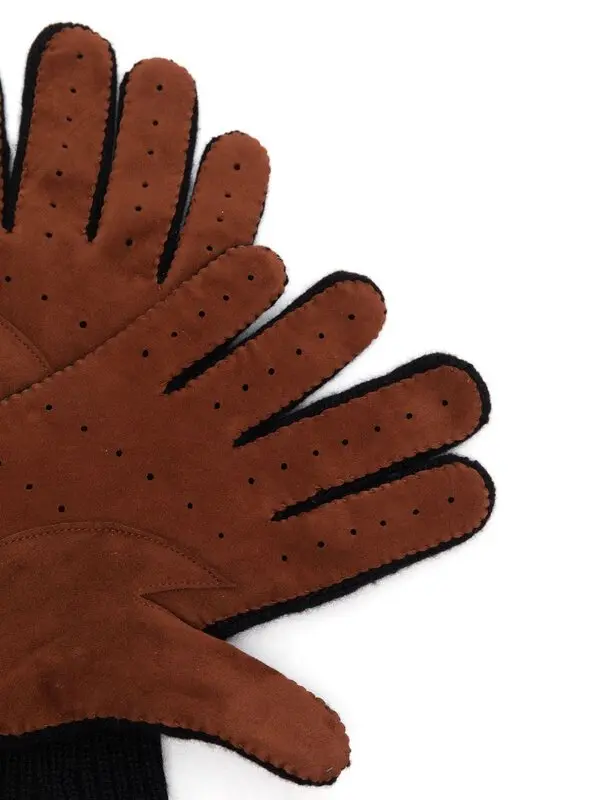 Brunello Cucinelli Two-tone Cashmere Gloves