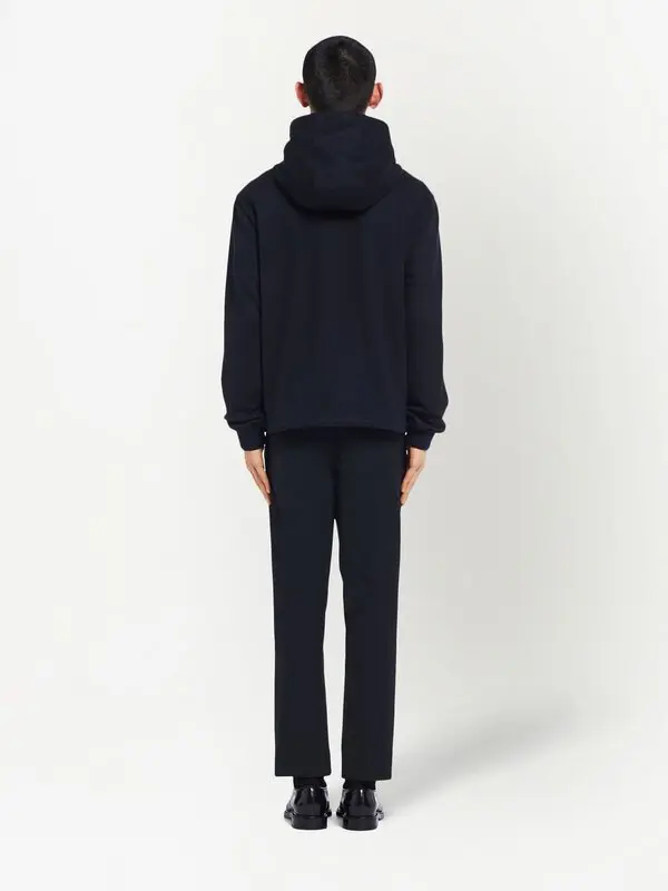 Prada Wool Zip-up Hoodie