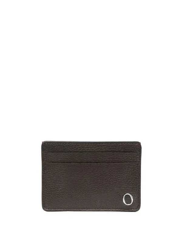 ORTIGNI Textured-leather Cardholder - Brown