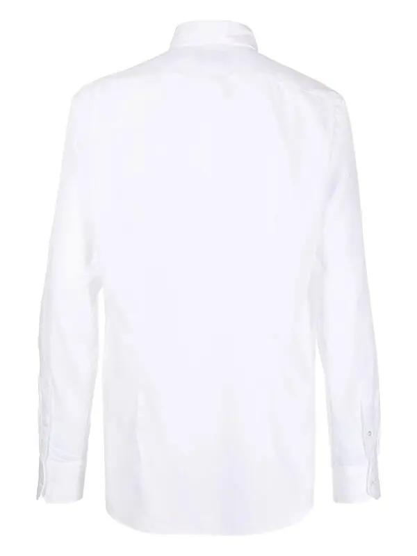 DELL'OGLIO Button-up Cotton Shirt - White