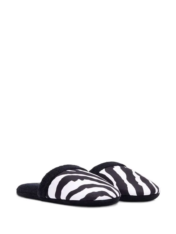 Dolce & Gabbana Cotton Terry Slippers - Black