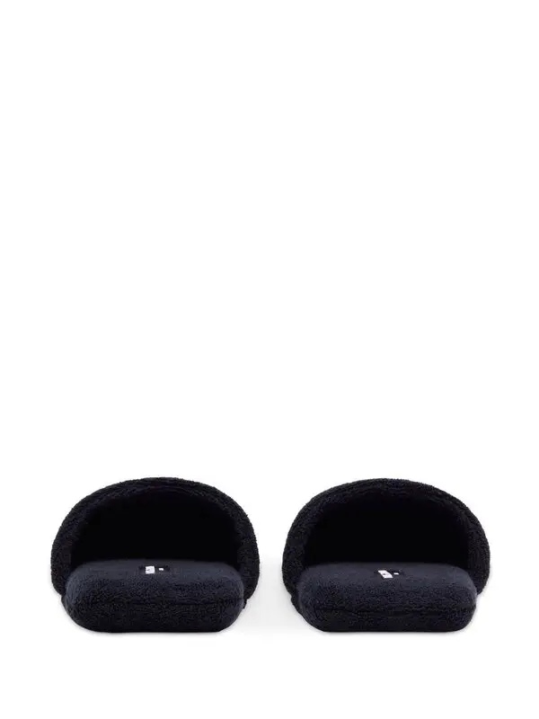 Dolce & Gabbana Cotton Terry Slippers - Black