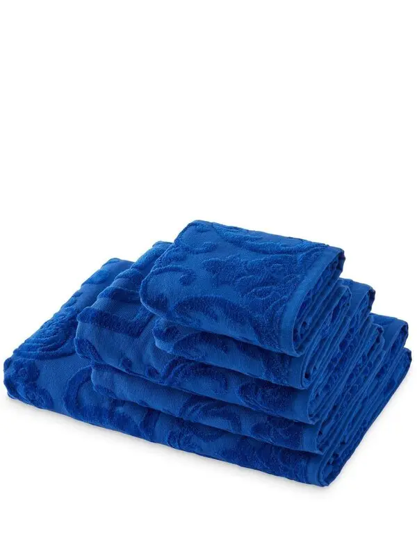 Dolce & Gabbana Terry Cotton Towels - Blue