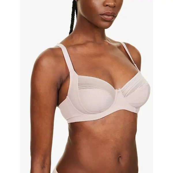 Panache Serene V-neck Stretch-woven Bra - Vintage