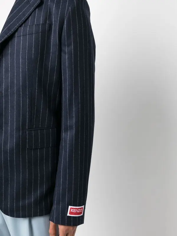 Kenzo Pinstripe Single-breasted Blazer