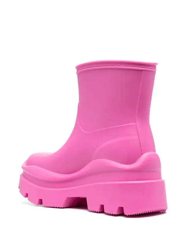 MSGM Lug-sole Ankle Rain Boots - Pink