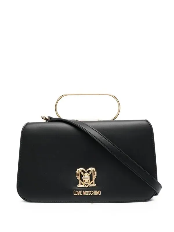 Moschino Logo Plaque Clutch Bag