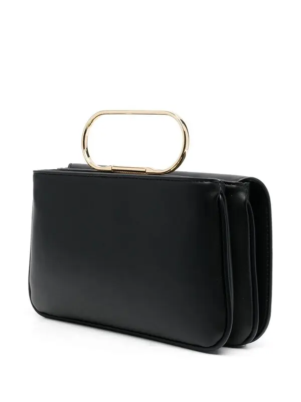 Moschino Logo Plaque Clutch Bag