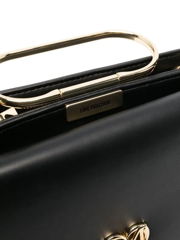 Moschino Logo Plaque Clutch Bag