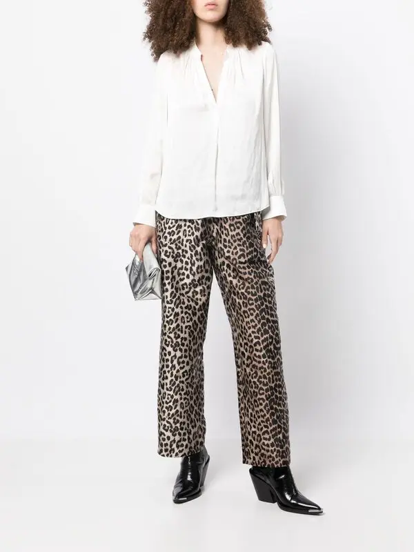 Zadig&Voltaire Long-sleeve Gathered-detail Blouse
