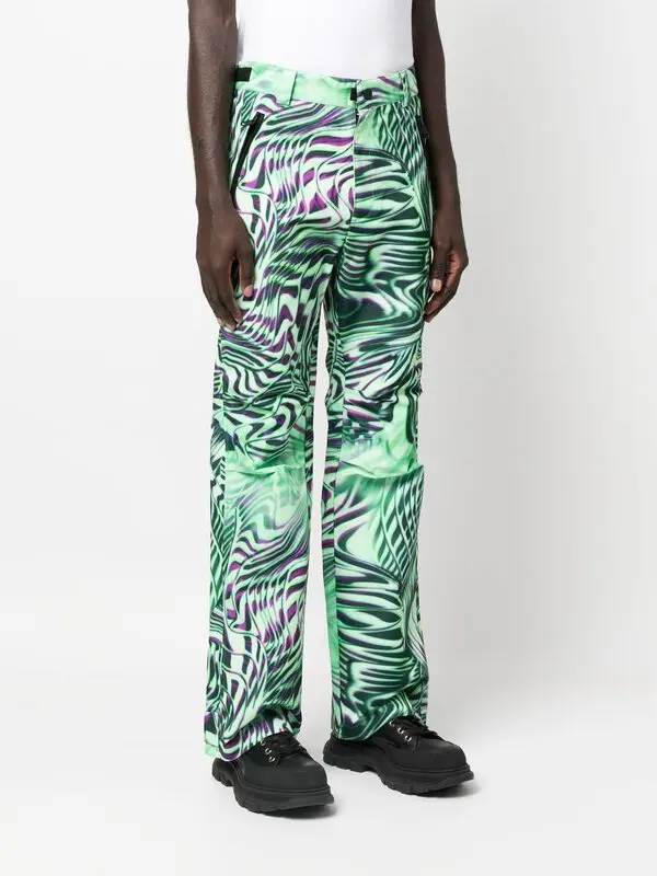 DIESEL Optical-print Canvas Trousers