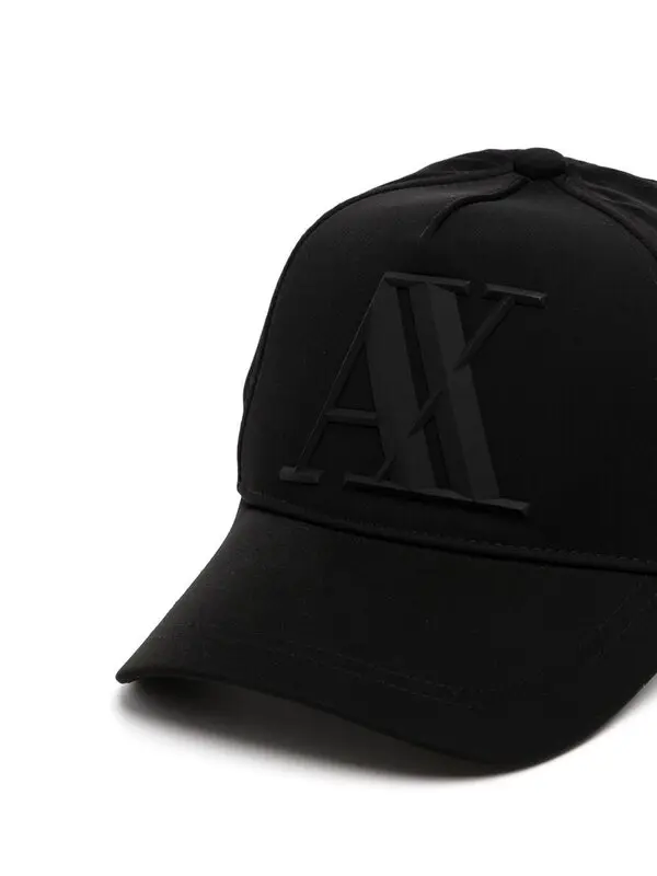 Armani Exchange Logo-embossed Baseball Cap - Black