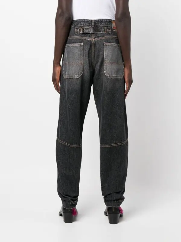 DIESEL® Patchwork Straight-leg Jeans
