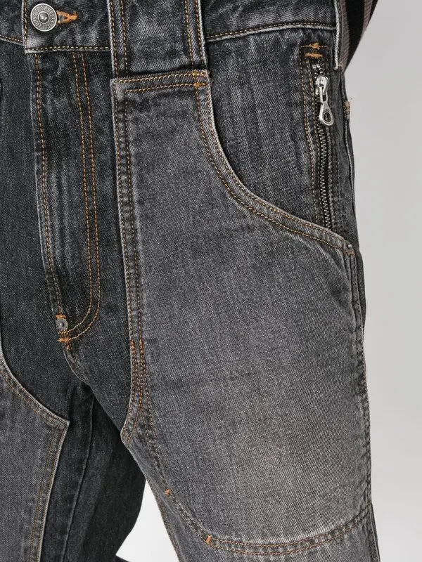 DIESEL® Patchwork Straight-leg Jeans