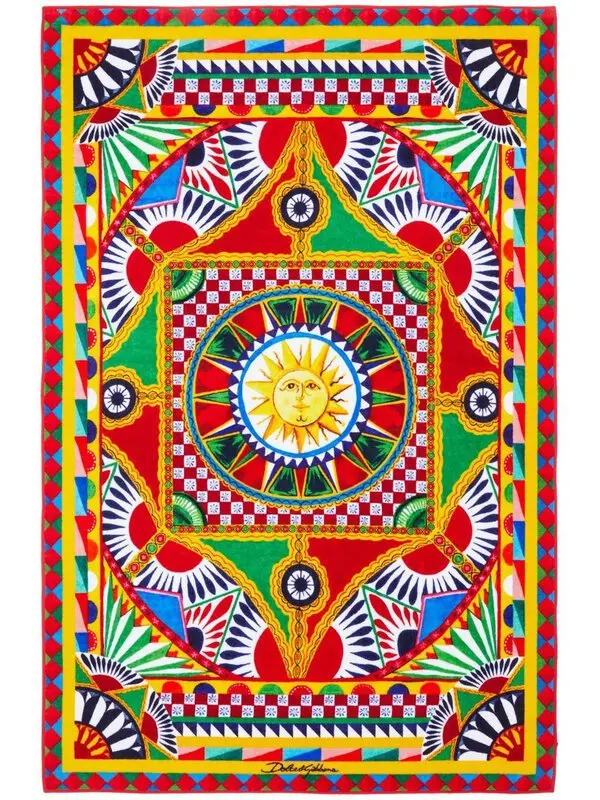 Dolce & Gabbana Terry Cotton Bath Towel - Red