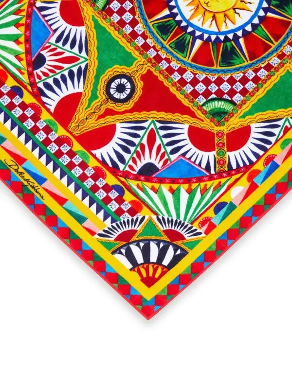 Dolce & Gabbana Terry Cotton Bath Towel - Red