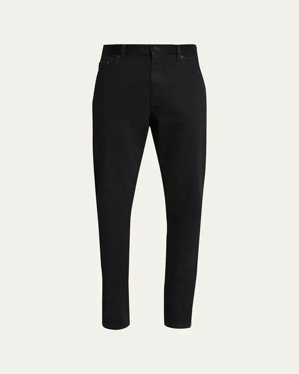 Zegna 5-pocket Straight Leg Pants - Black Solid
