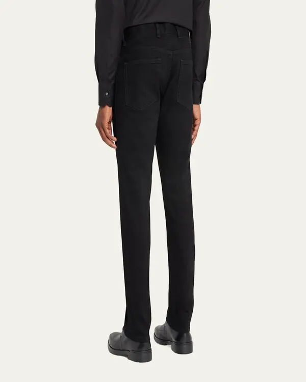 Zegna 5-pocket Straight Leg Pants - Black Solid