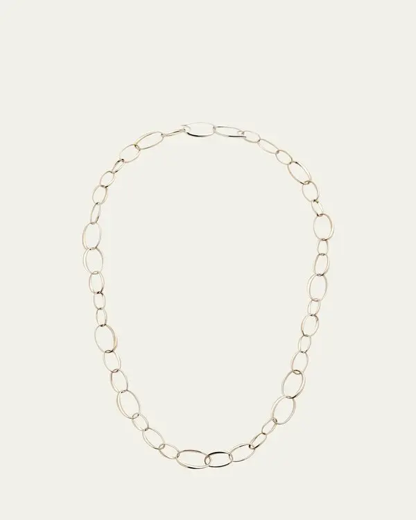 Pomellato Sabbia 18k Link Necklace - White Gold