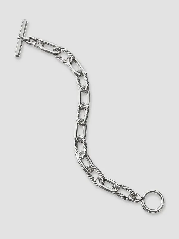 David Yurman Dy Madison Toggle Chain Bracelet In Sterling 11mm