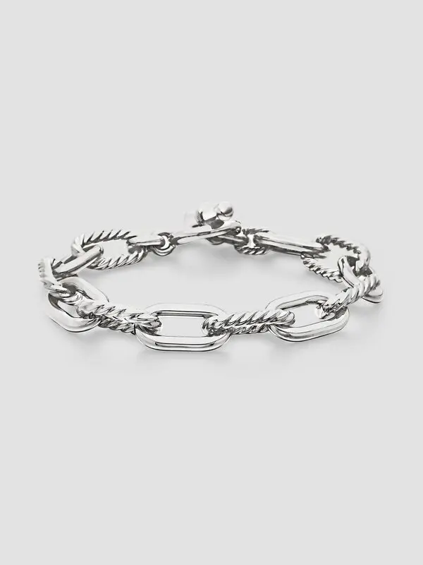 David Yurman Dy Madison Toggle Chain Bracelet In Sterling 11mm